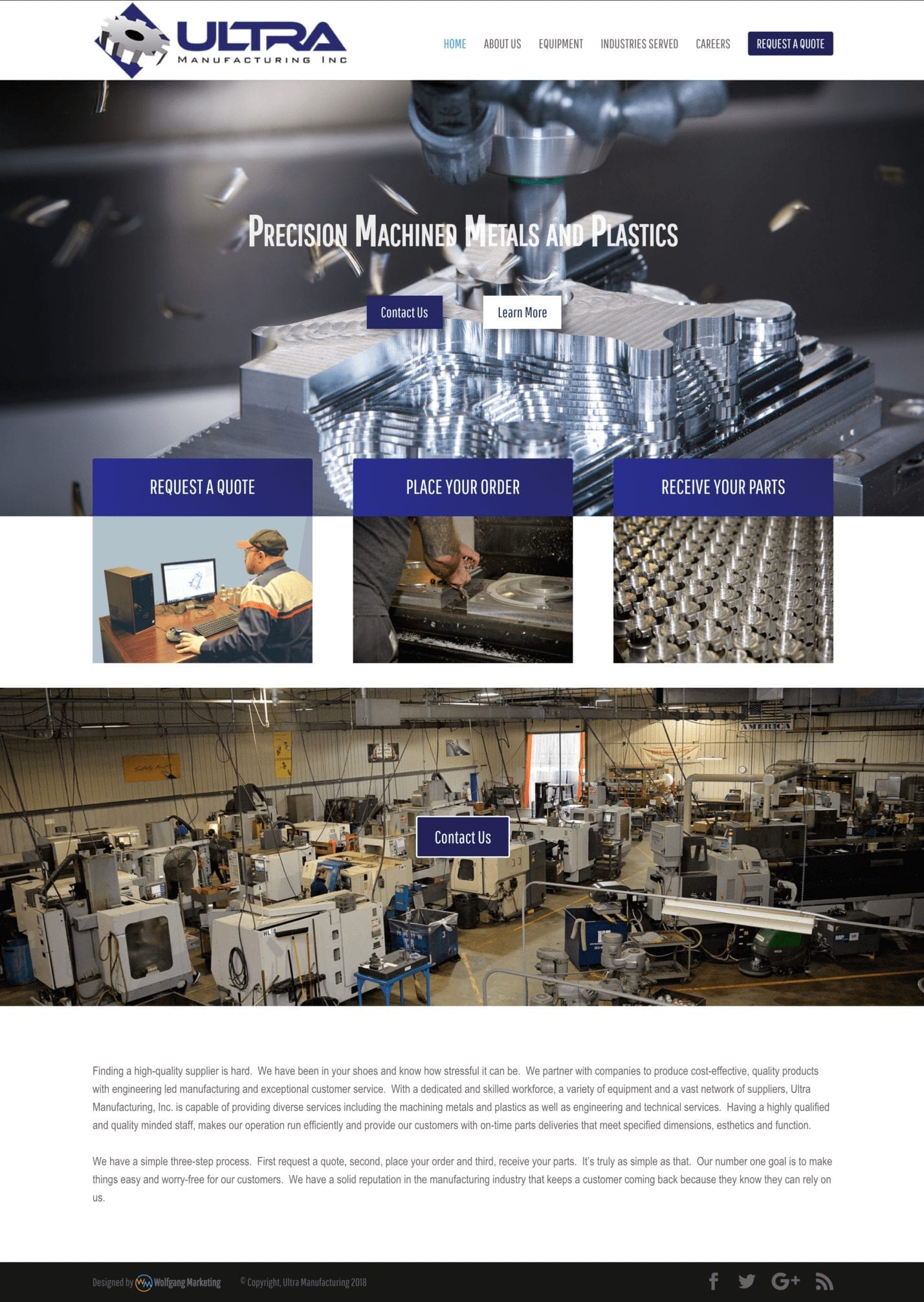 Ultra Manufacturing | Wolfgang Marketing
